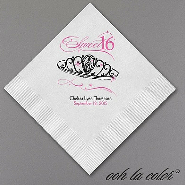 Sweet 16 Birthday Napkins - Celebrated Occasions