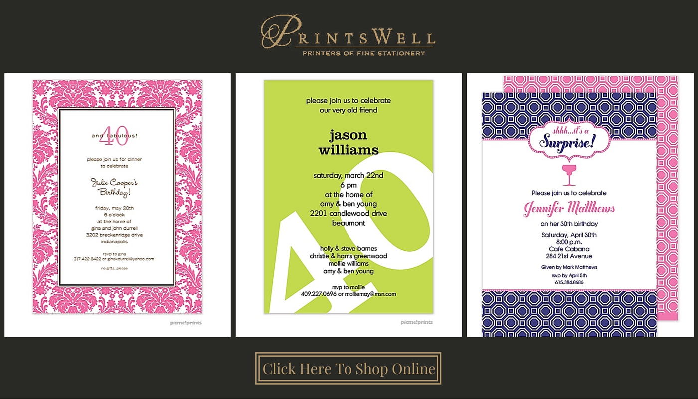 Adult Birthday Invitations - Celebrated Occasions